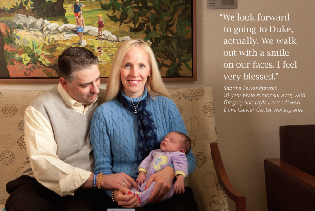 First Comes Love: Sabrina Lewandowski, Duke Brain Tumor Patient – The ...